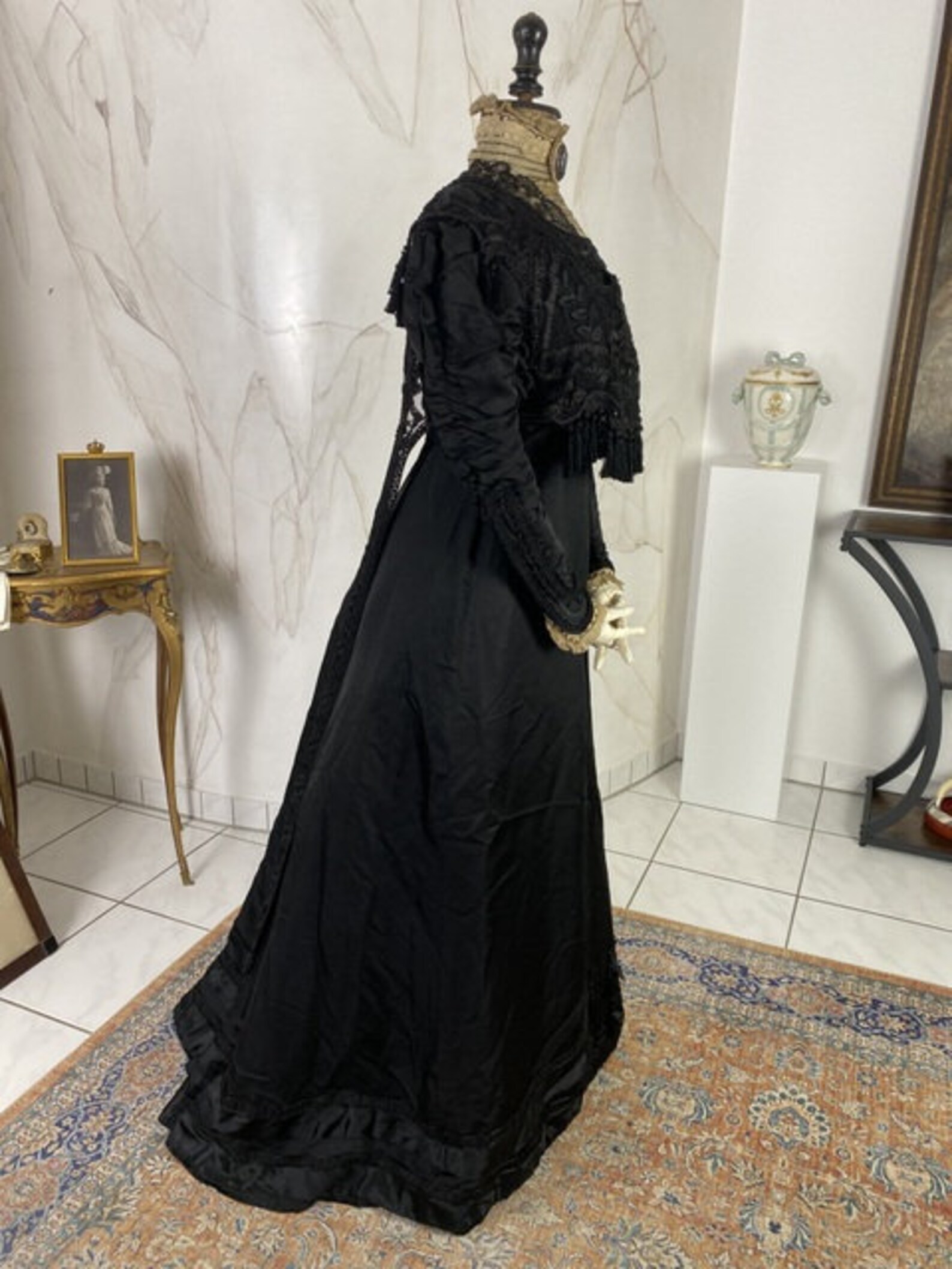 1906 Art Nouveau Reception Dress, Antique Dress, Antique Gown, Antikes ...