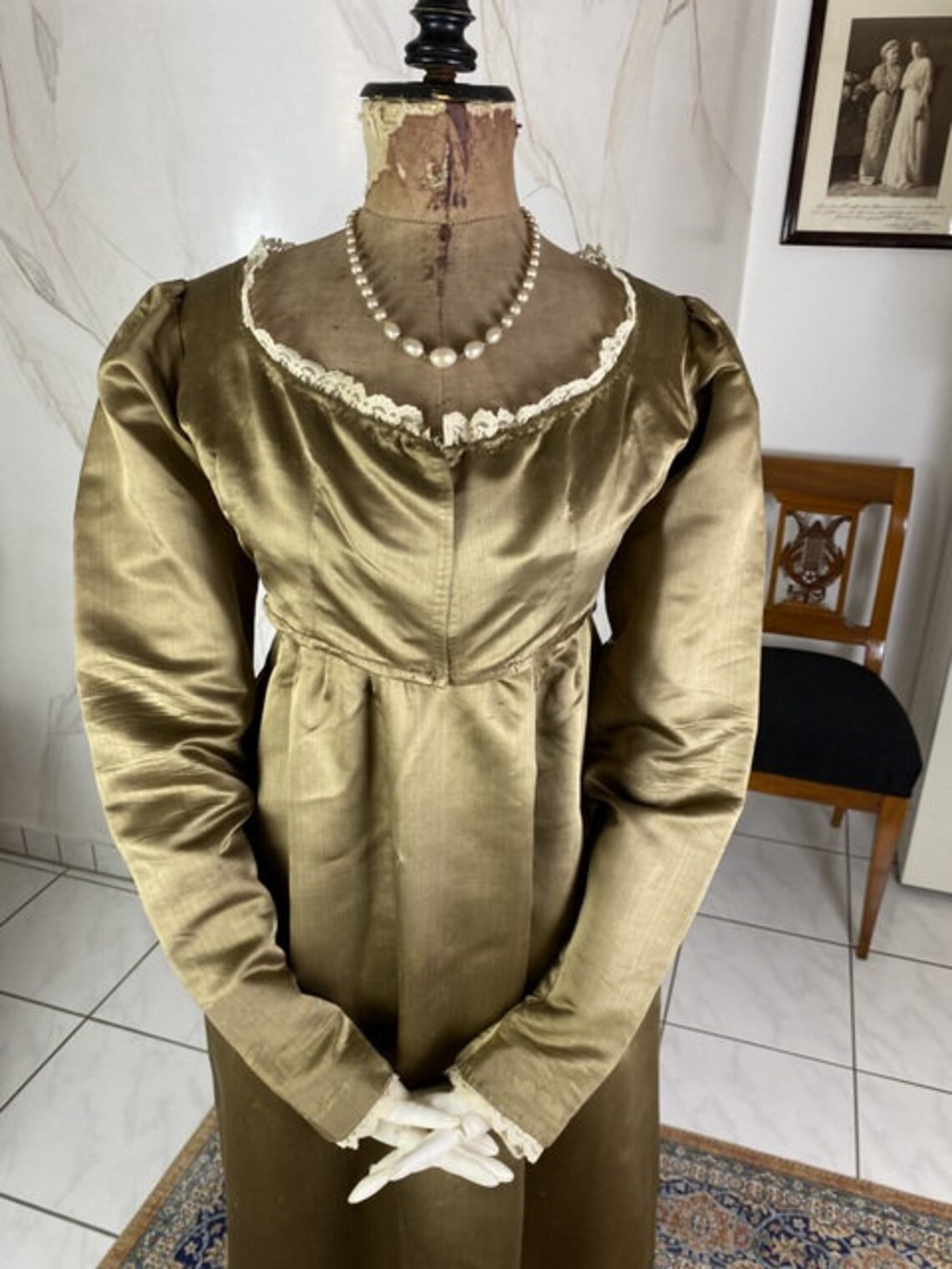 1805-1810 Empire Silk Dress, Empire Dress, Empire Gown, Empire Fashion ...