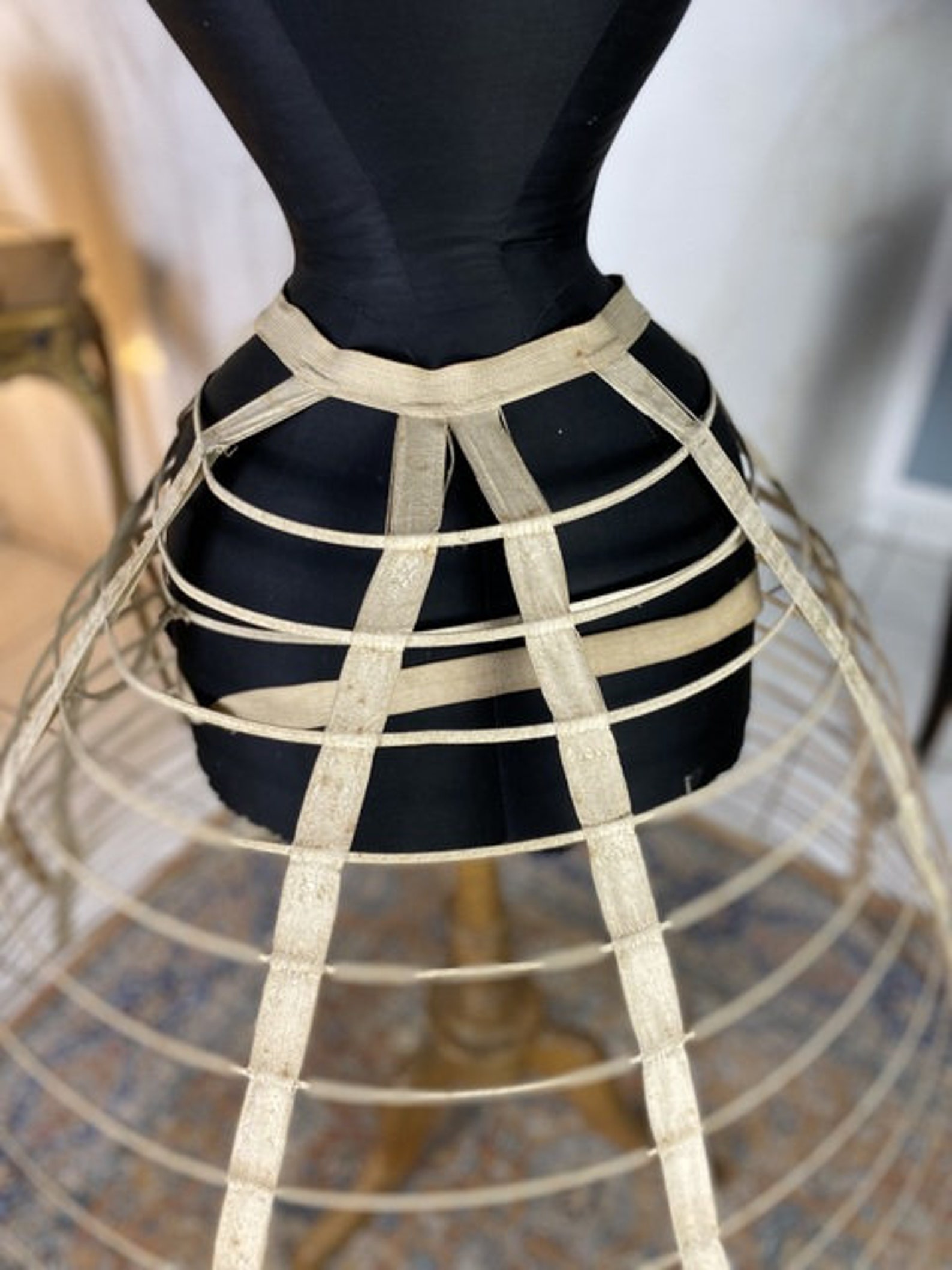 1855 Crinoline, Wire Hoop Skirt, Antique Crinoline, Victorian Crinoline ...