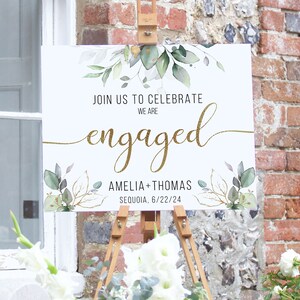 Engagement Sign, Were Engaged Sign, Engagement Party, We Are Engaged ...