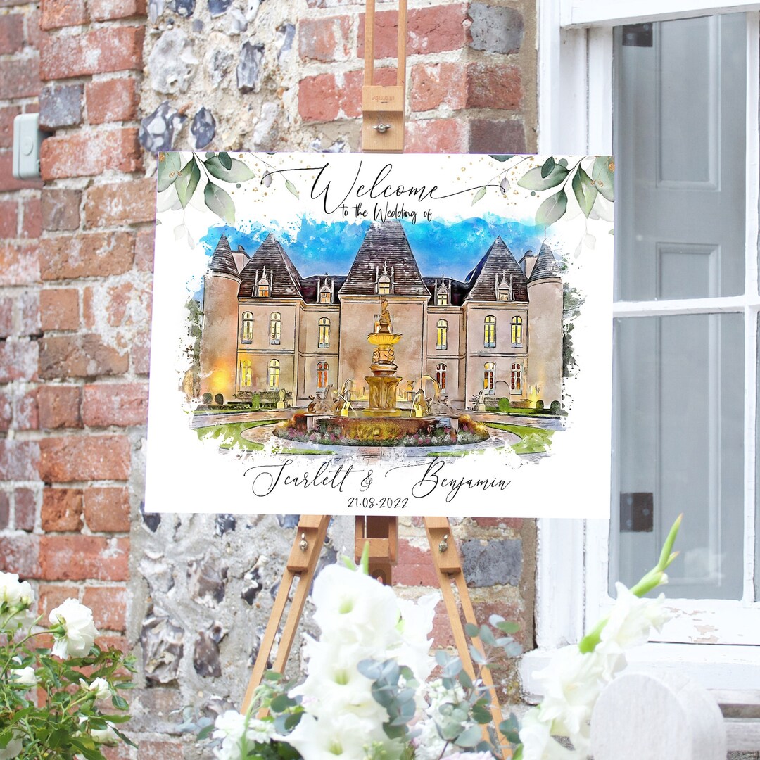 EUCALYTPUS | Wedding Venue Signs, Wedding Venue Illustration, Wedding ...