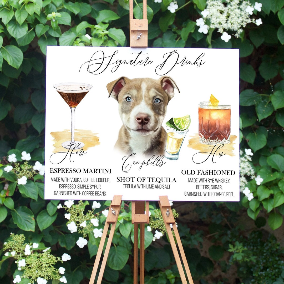 Pet Wedding Sign - Dog and Cat - Decor for Weddings - PRINTABLE SIGN - Etsy