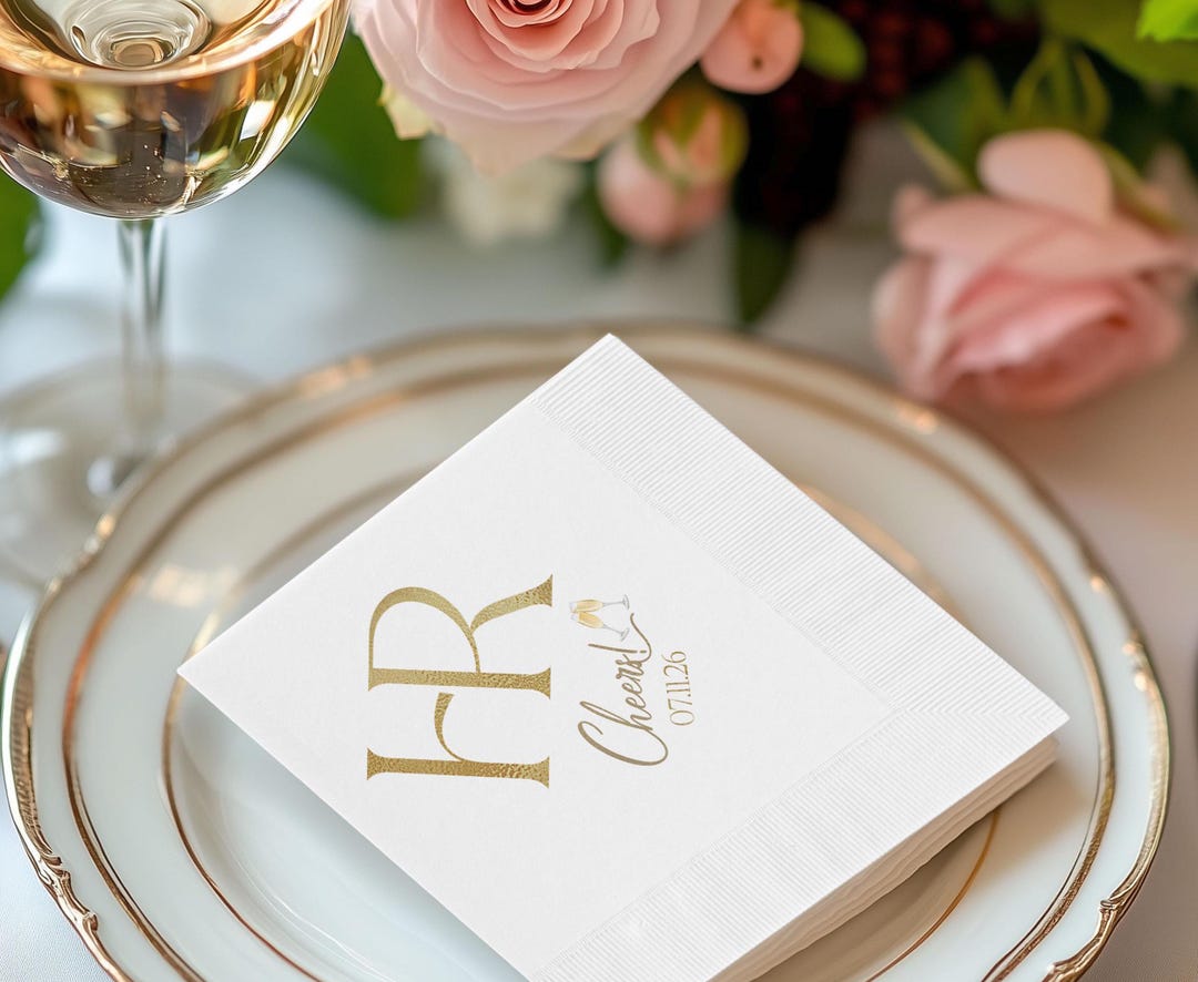 Personalized Wedding Toast Napkins, Party Napkins, Cocktail Napkins ...