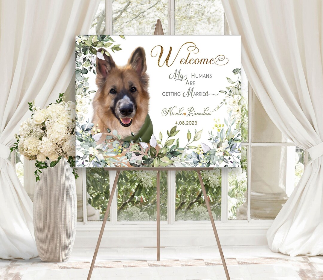 My Humans Are Getting Married, Pet Welcome Sign - Etsy