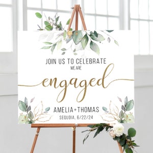 Engagement Sign, Were Engaged Sign, Engagement Party, We Are Engaged ...
