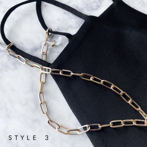 Face Mask Chain Gold Mask Chain Face Mask Holder Strap - Etsy