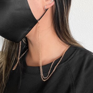 Face Mask Chain, Gold Mask Chain, Face Mask Holder Strap, Detachable ...