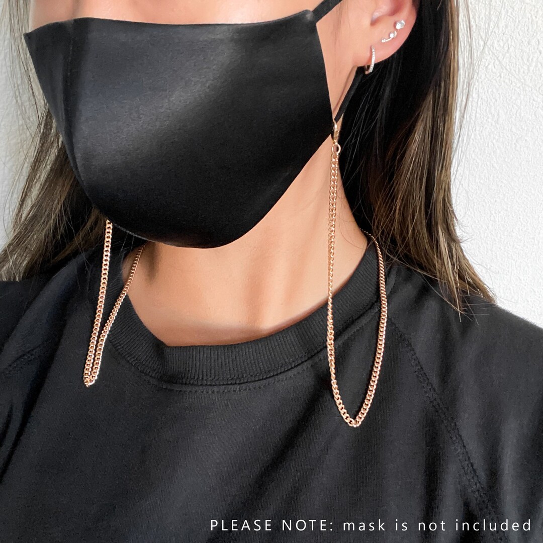 Face Mask Chain Gold Mask Chain Face Mask Holder Strap - Etsy