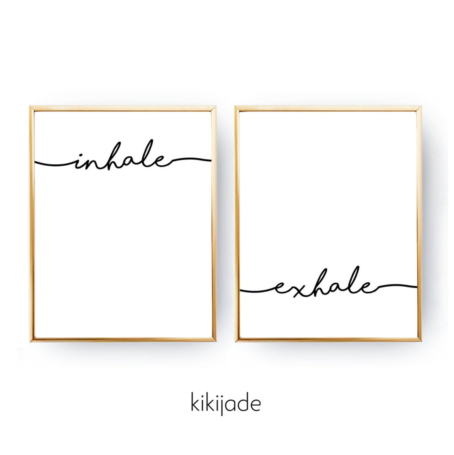 Inhale Exhale Instant Download Digital Print Interior Design | Etsy