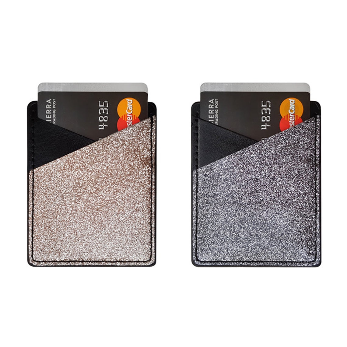 Phone Card Holder Phone Wallet Phone Pocket Leather Card - Etsy