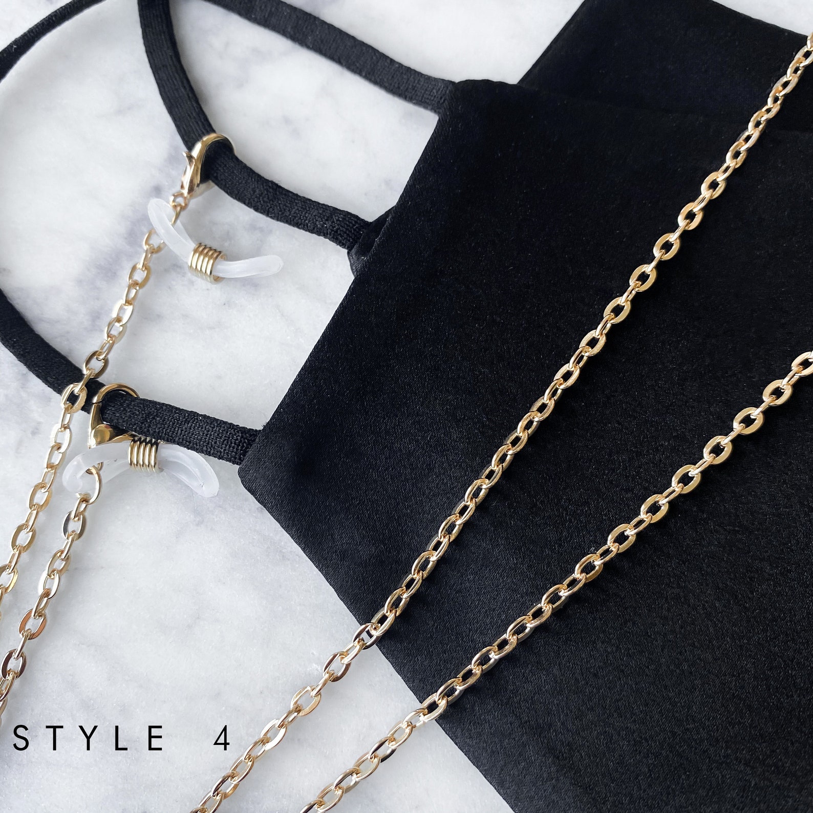 Face Mask Chain Gold Mask Chain Face Mask Holder Strap | Etsy