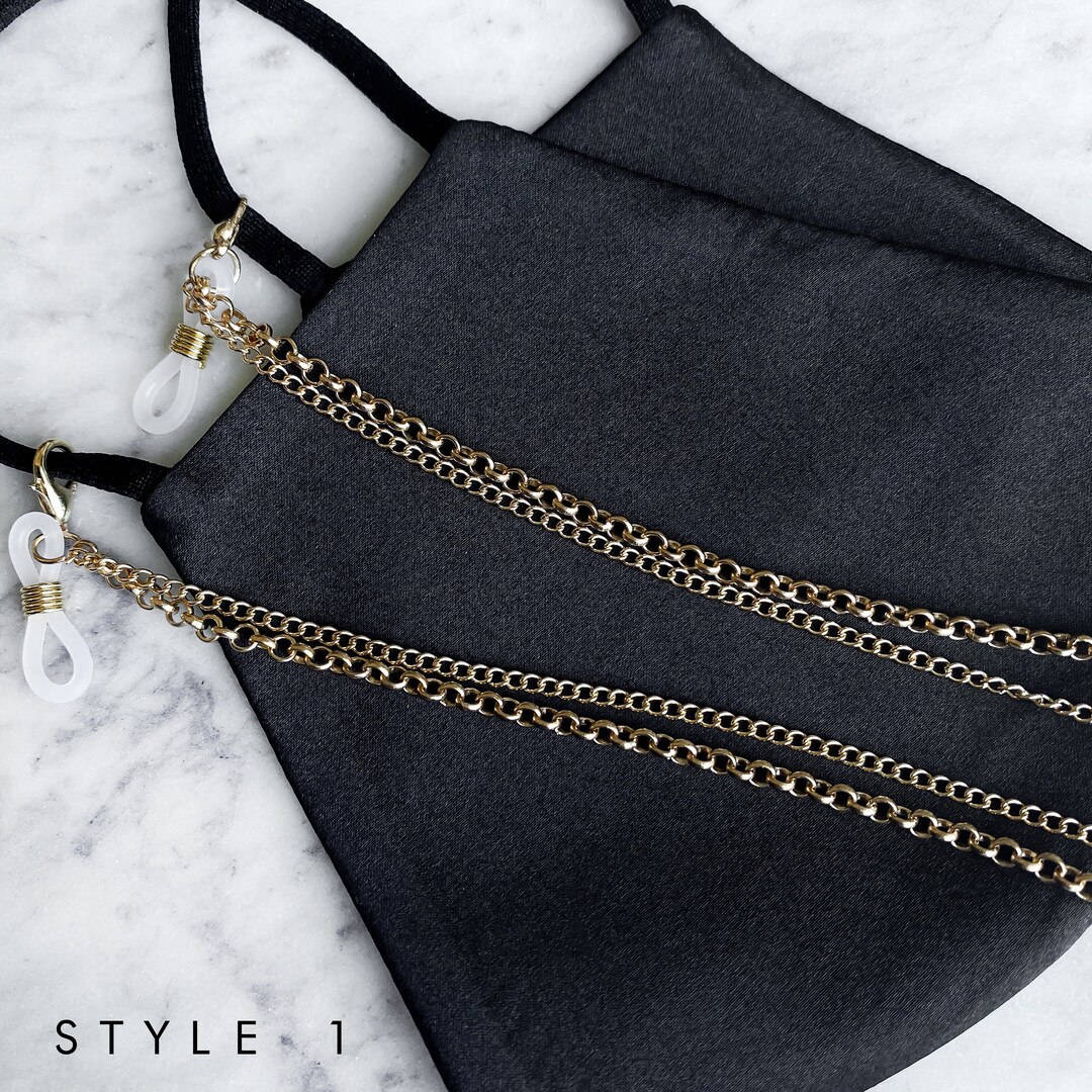 Face Mask Chain Gold Mask Chain Face Mask Holder Strap - Etsy