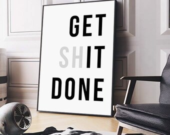 Get It Done Poster - Etsy
