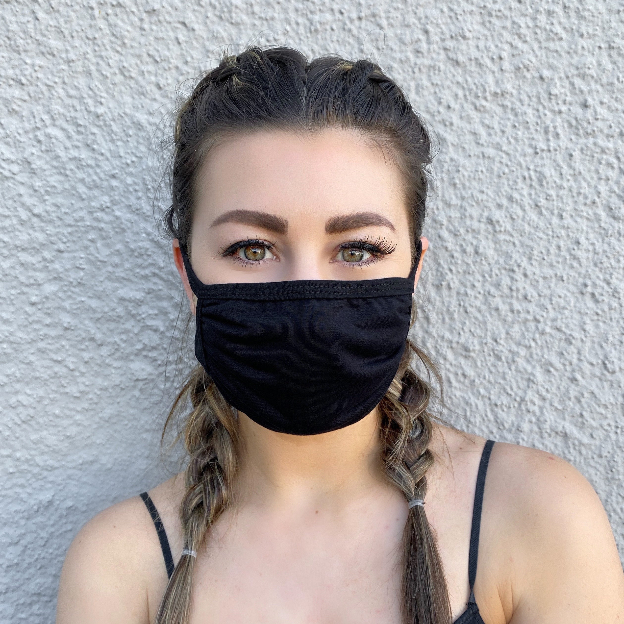 Knit Cotton Face Mask Adult Unisex Face Covering Washable | Etsy