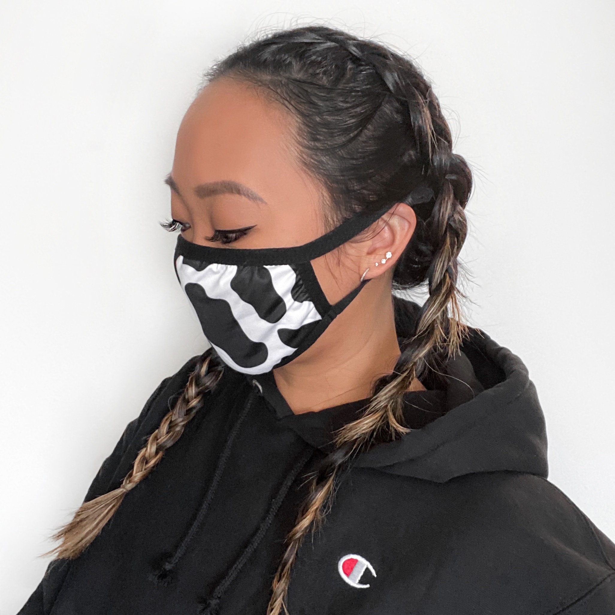 Cow Print Face Mask Soft Breathable Cloth Mask Adjustable - Etsy