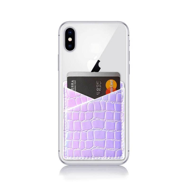 Phone Card Holder Holographic Phone Case Card Holder For | Etsy