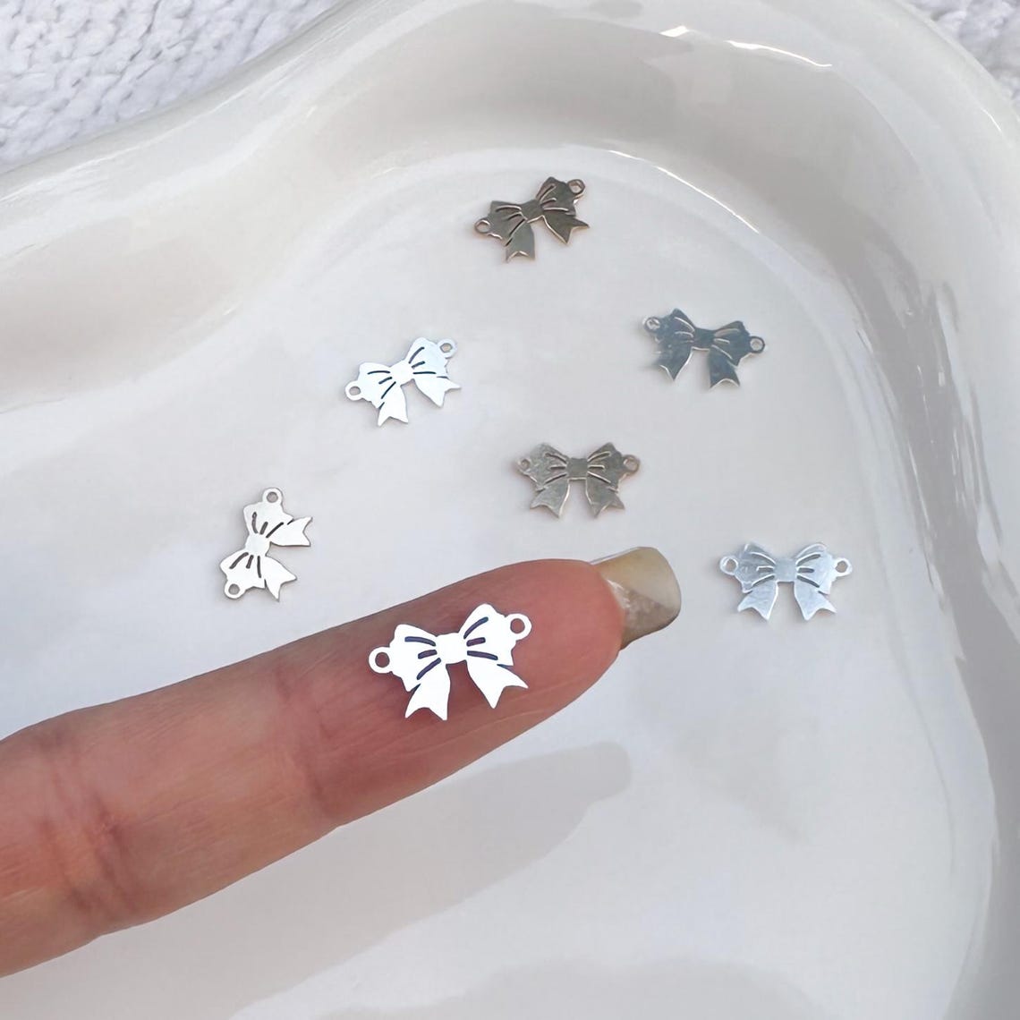 Bow Connectors, 14k Gold Filled & Sterling Silver, Connectors for ...