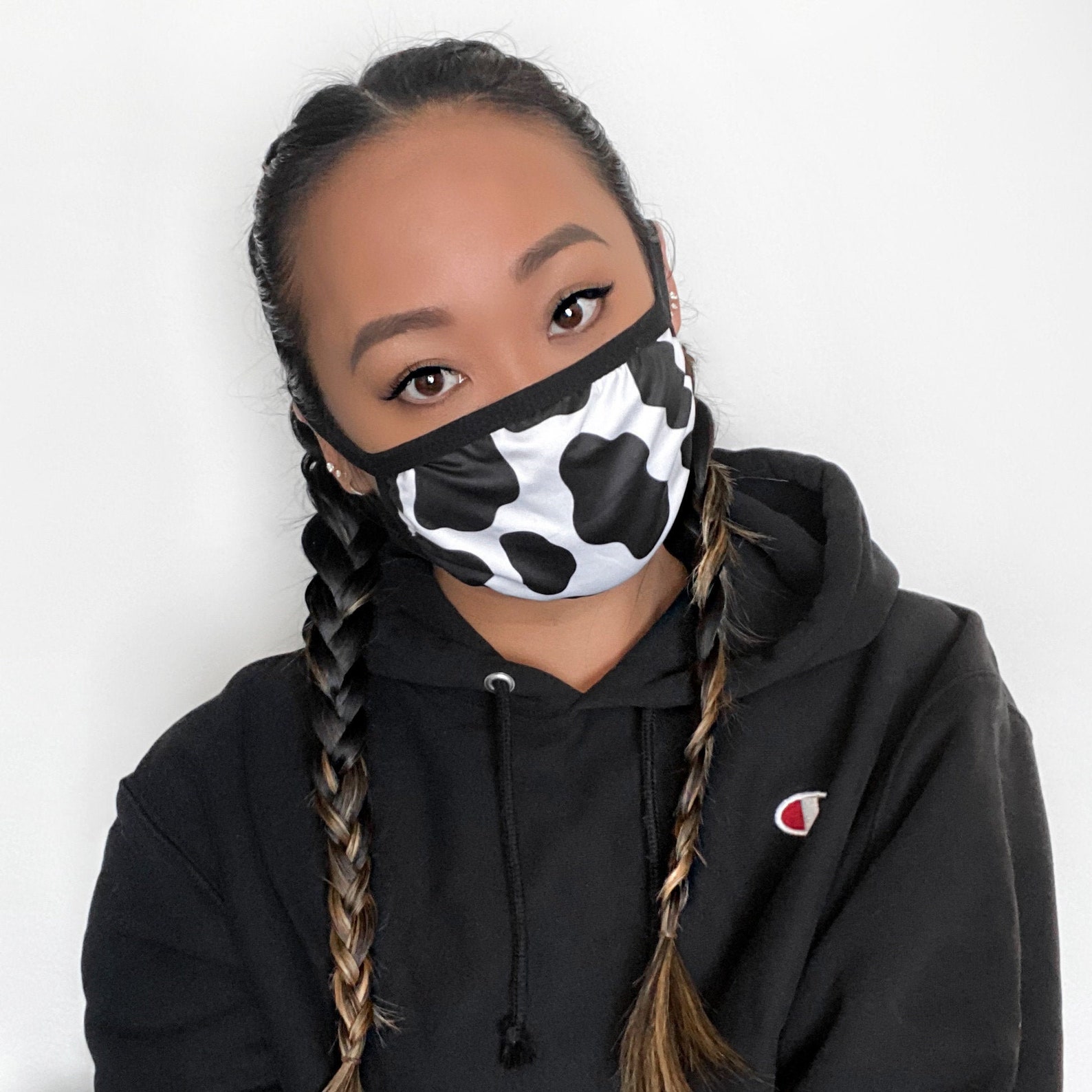 Cow Print Face Mask Soft Breathable Cloth Mask Adjustable - Etsy