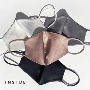 Silk Face Mask, 100% Grade A Silk, Soft Breathable Mask, Washable ...
