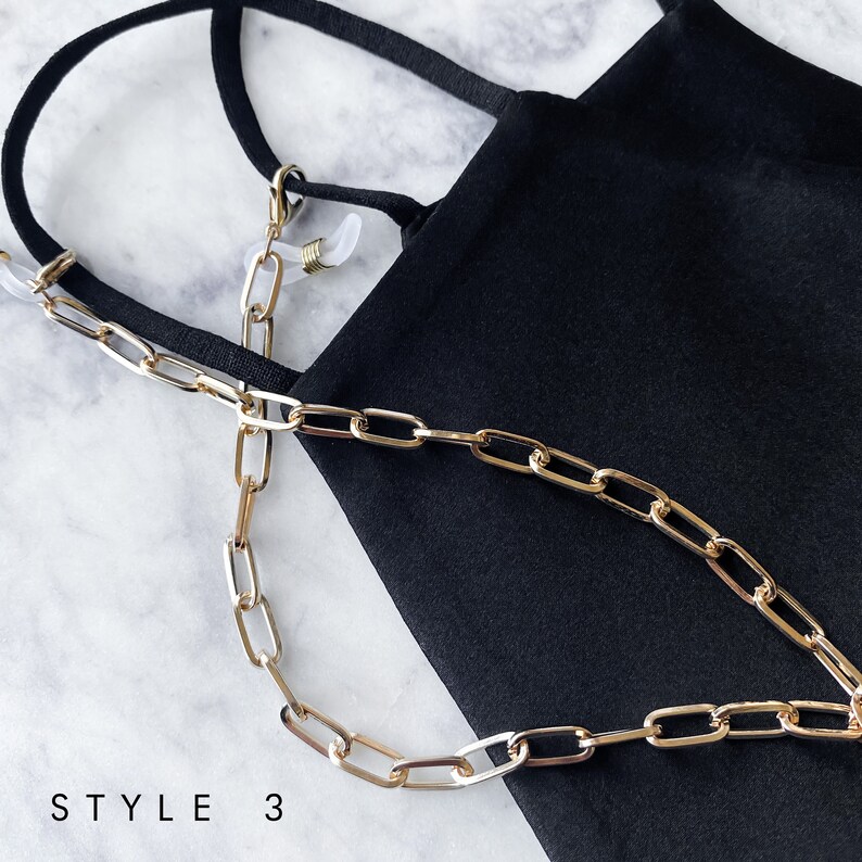 Face Mask Chain Gold Mask Chain Face Mask Holder Strap - Etsy