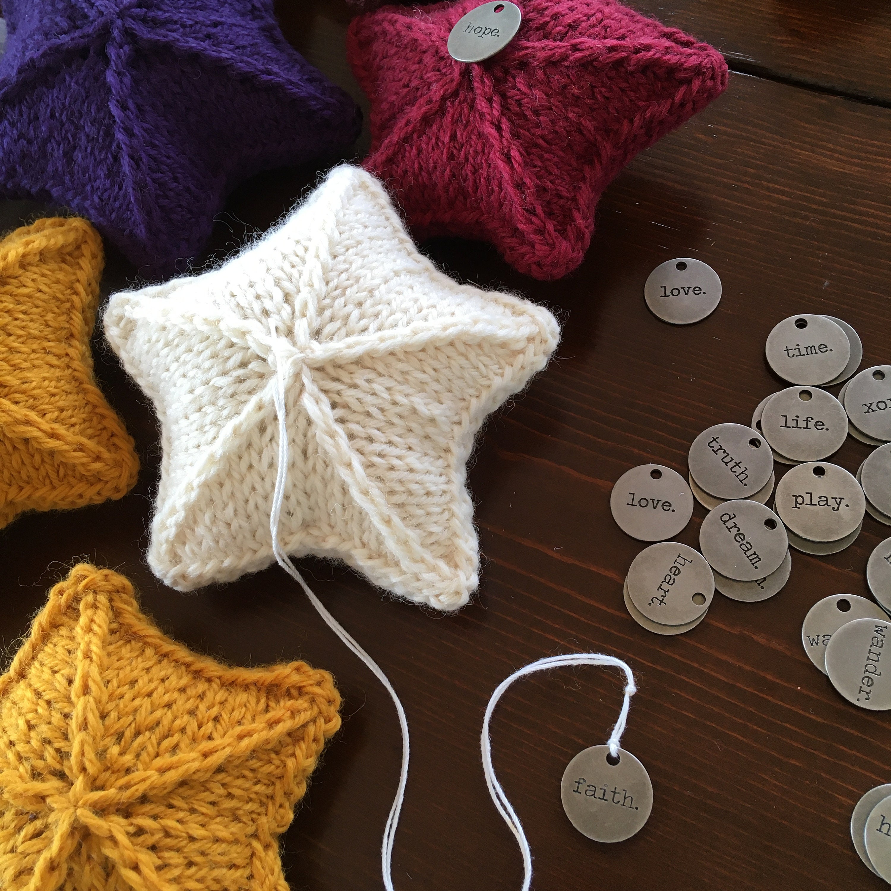 Knitting Pattern: made of Stars Hand Knit Star - Etsy