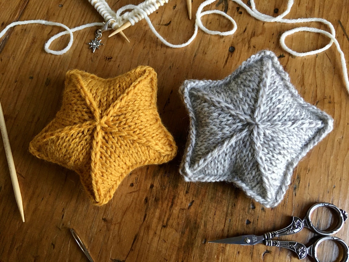 Knitting Pattern: made of Stars Hand Knit Star - Etsy