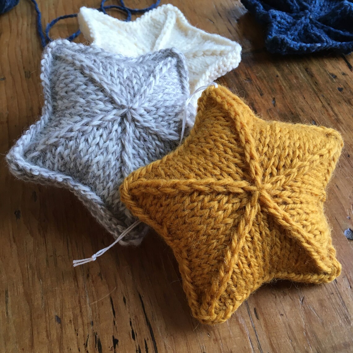 Knitting Pattern: made of Stars Hand Knit Star - Etsy