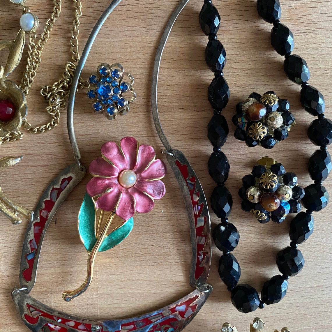 Vintage Jewelry Lot Sets 50s 60s 70s 80s Silver Boho Rhinestones - Etsy