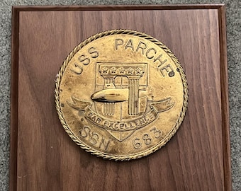 USS Parche Submarine SSN 683 Brass Plaque - Etsy