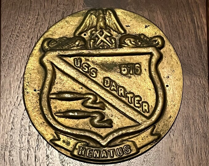 USS Darter Submarine SS 576 Brass Plaque - Etsy