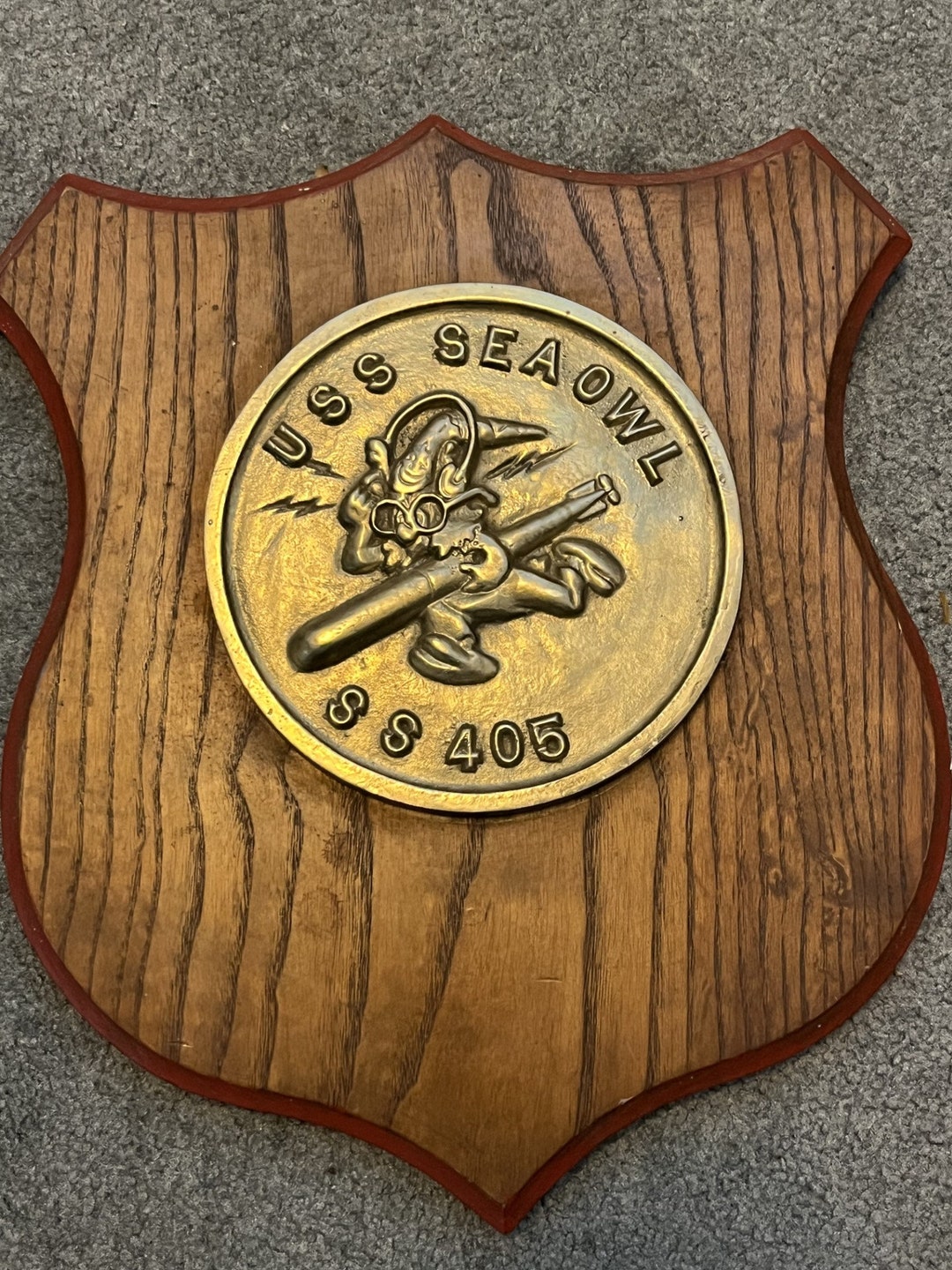 USS Sea Owl Submarine SS 405 Brass Plaque - Etsy