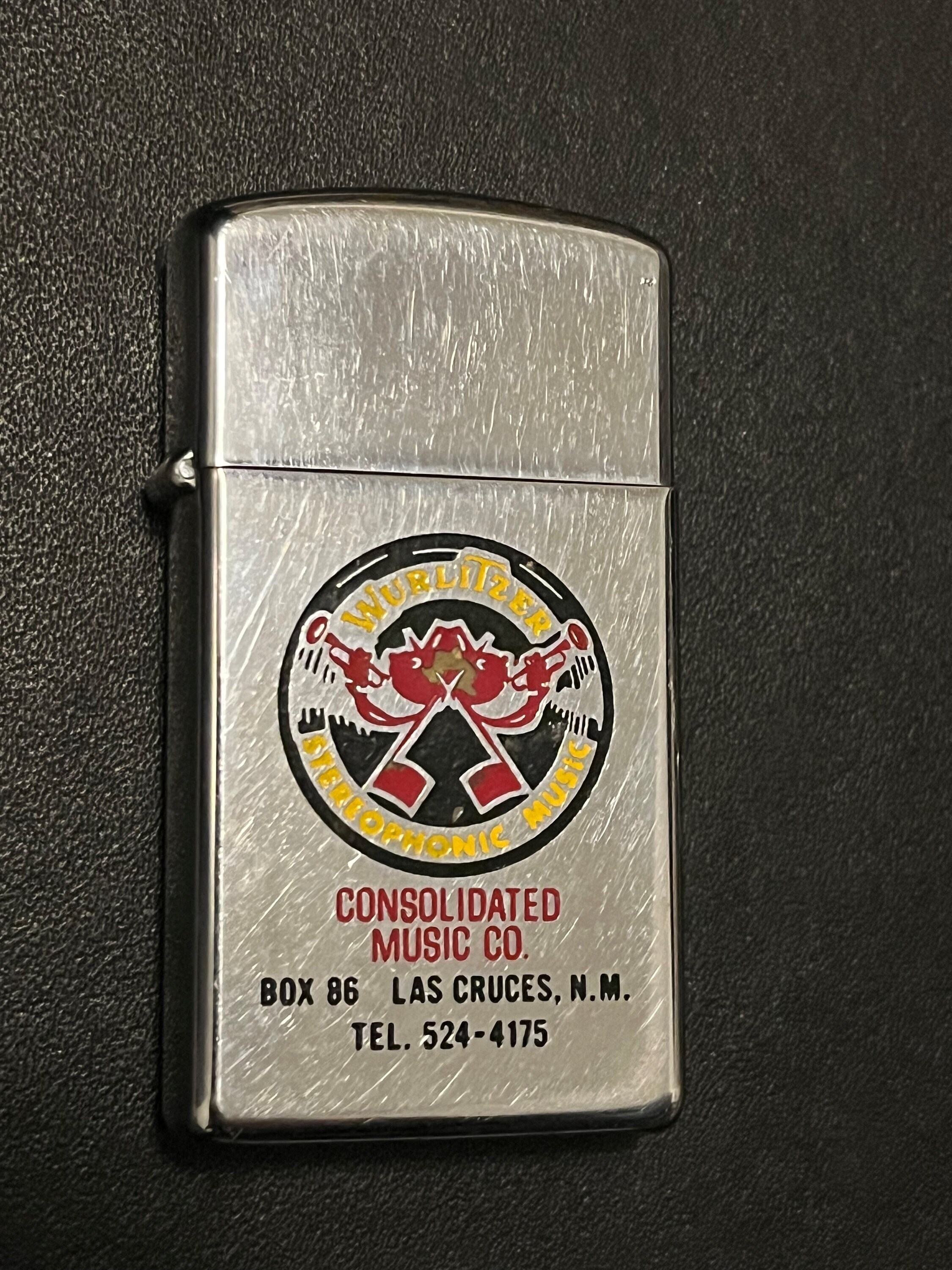 Wurlitzer Stereophonic Music Zippo Slim Advertising Lighter - Etsy