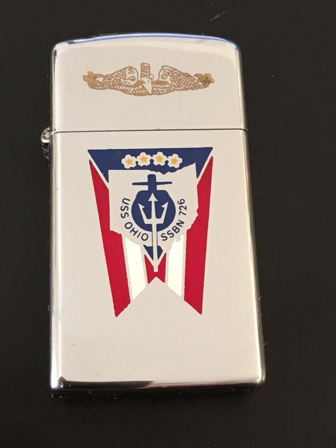 NOS USS Ohio Submarine SSBN 726 Slim Zippo Lighter - 1979 - Etsy