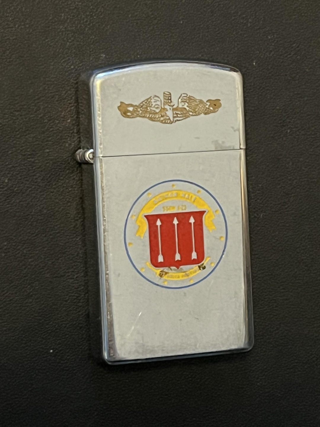 USS Nathan Hale Submarine SSBN 623 Zippo Slim Lighter Used - 1969 - Etsy