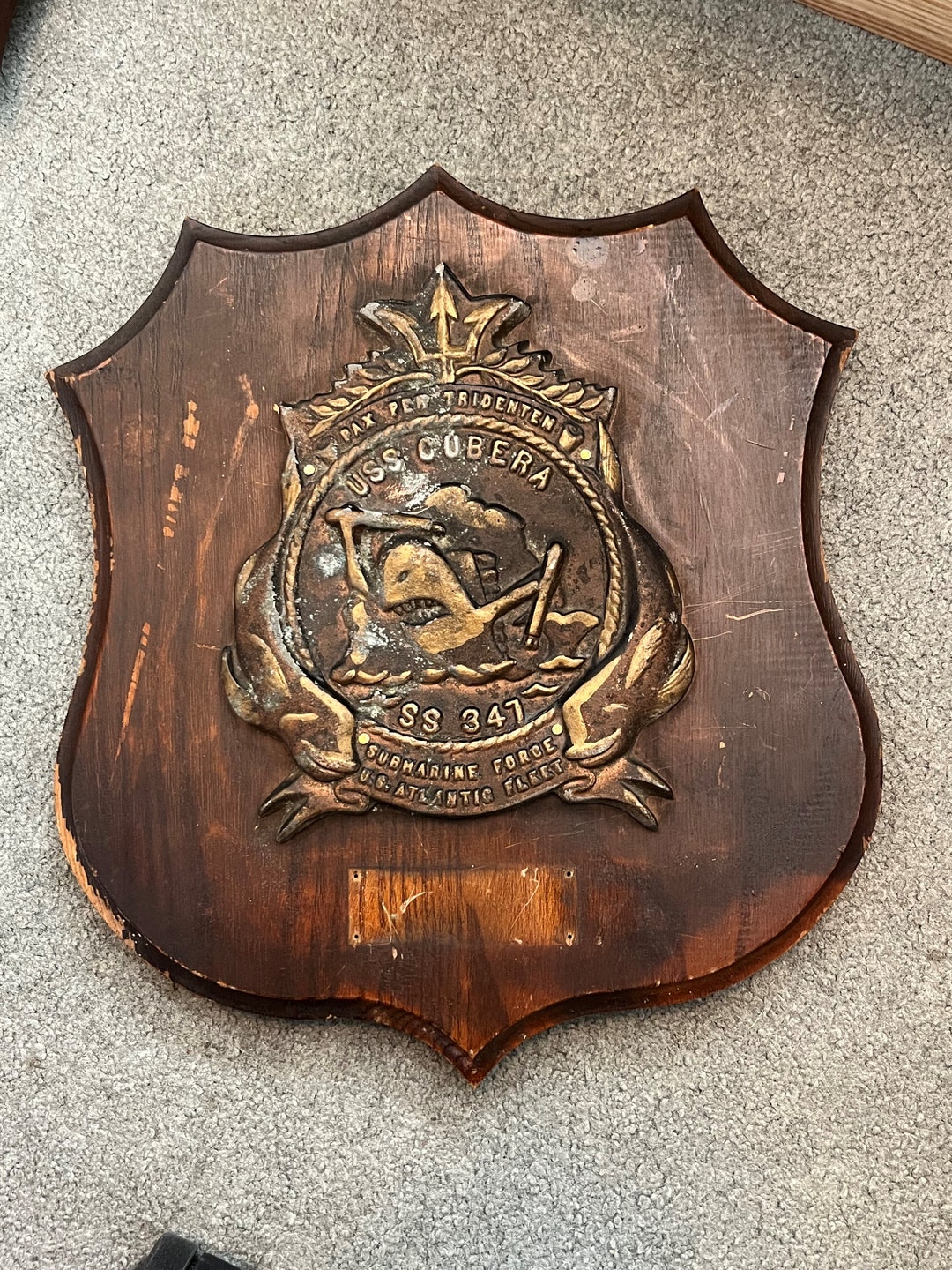 USS Cubera Submarine SS 347 Aluminum Plaque - Etsy Österreich