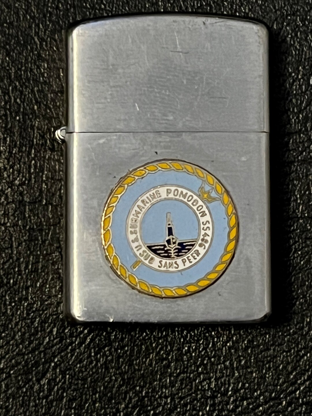 USS Pomodon Submarine SS 486 Penguin Lighter (japan) C. 1970's - Used ...