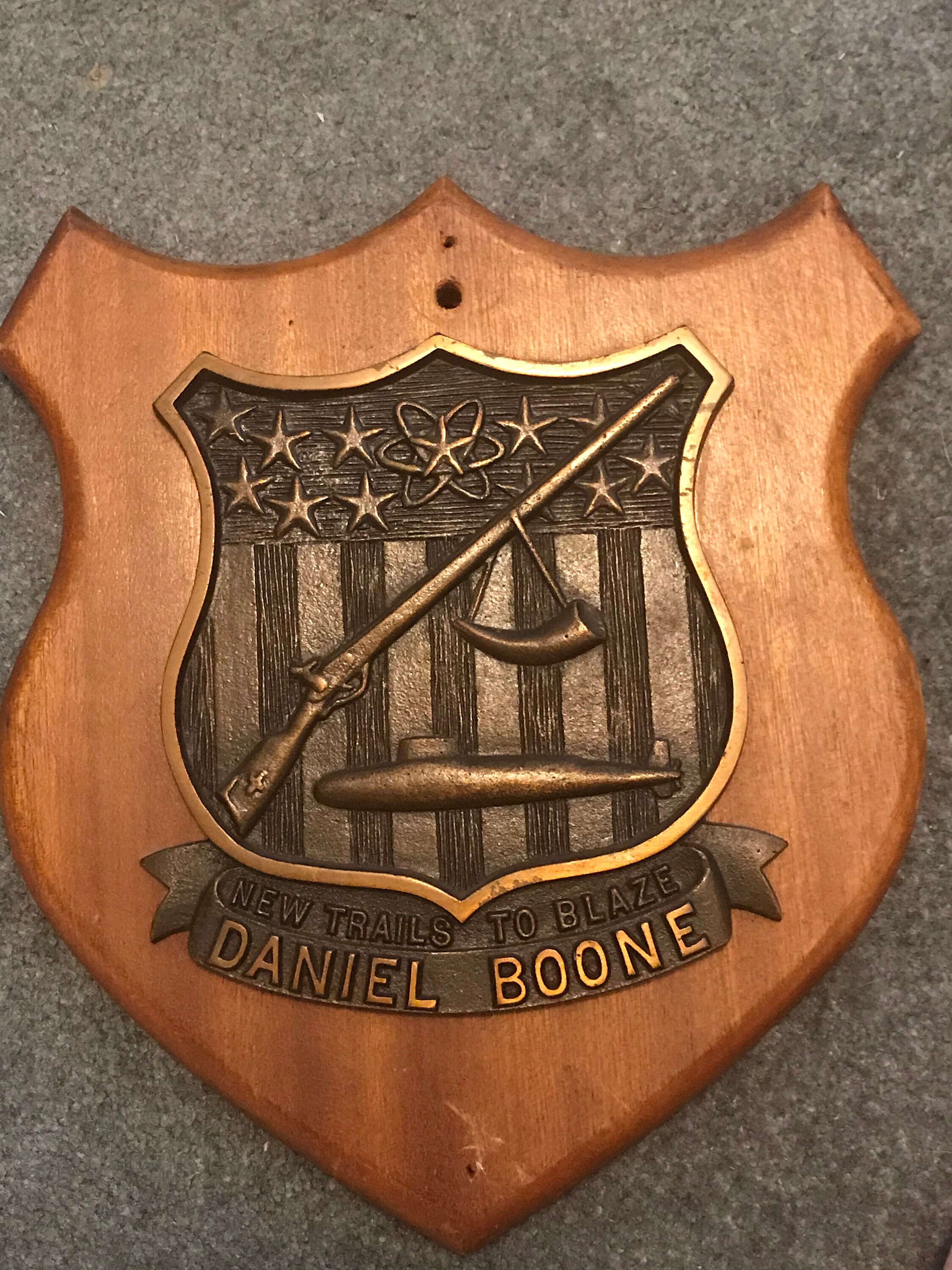 USS Daniel Boone Submarine SSBN 629 Brass Plaque - Etsy