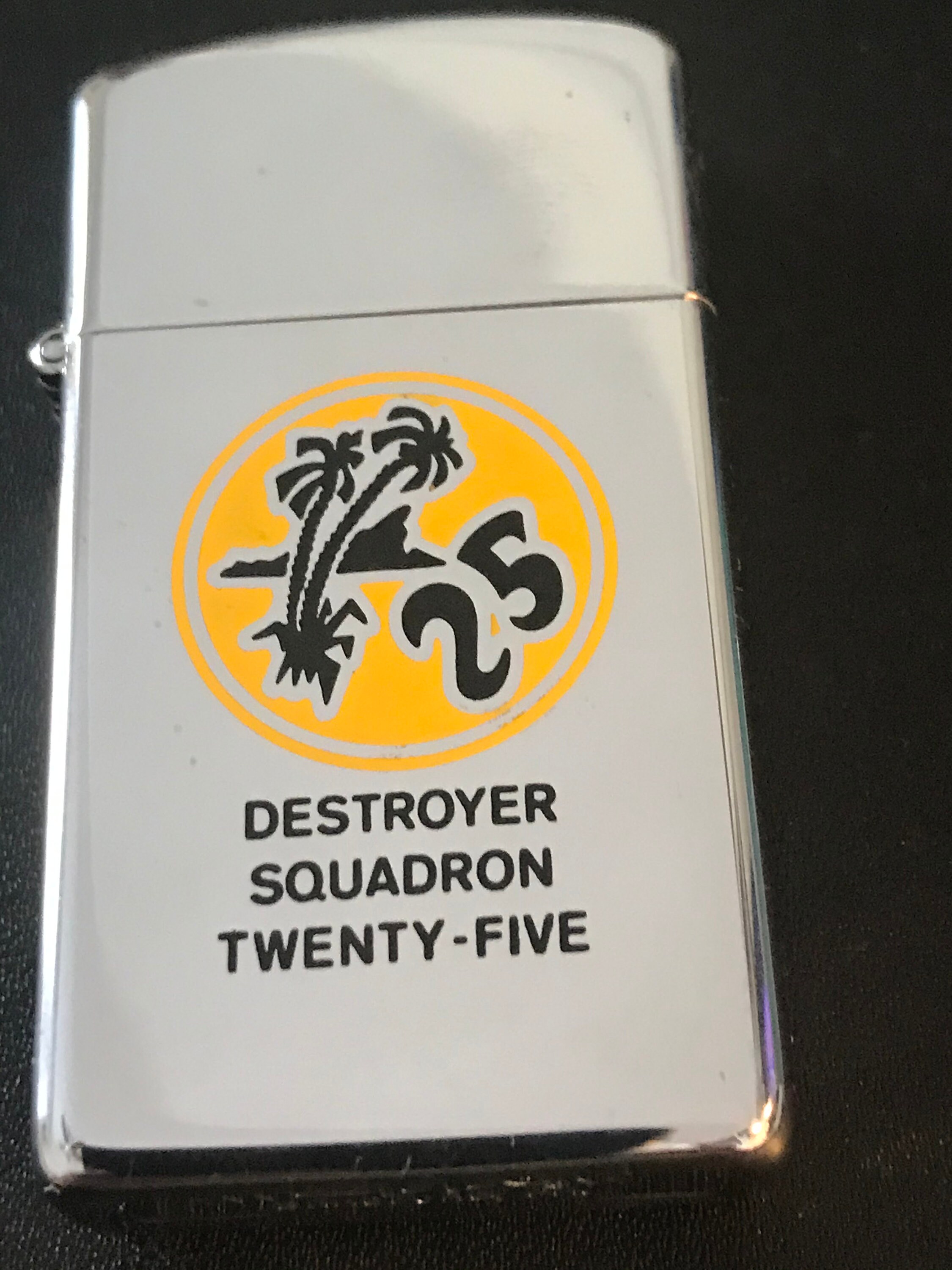 NOS Destroyer Squadron 25 (DESRON 25) Zippo Slim Lighter - New 1985 - Etsy
