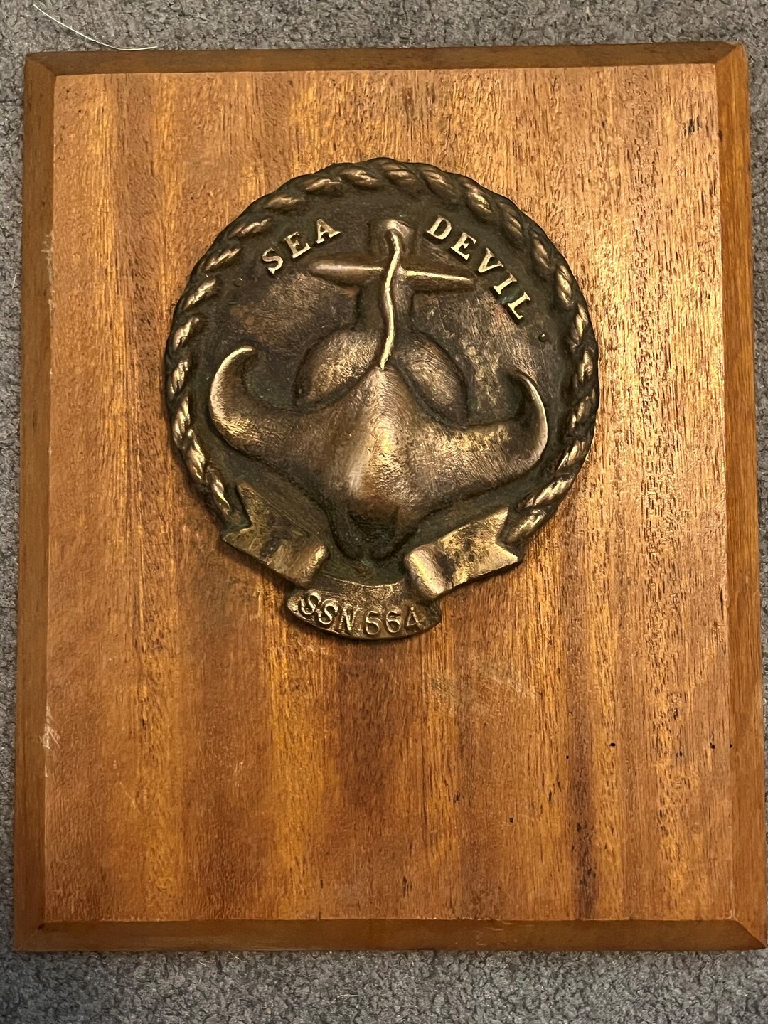 USS Sea Devil Submarine SSN 664 Brass Plaque - Etsy