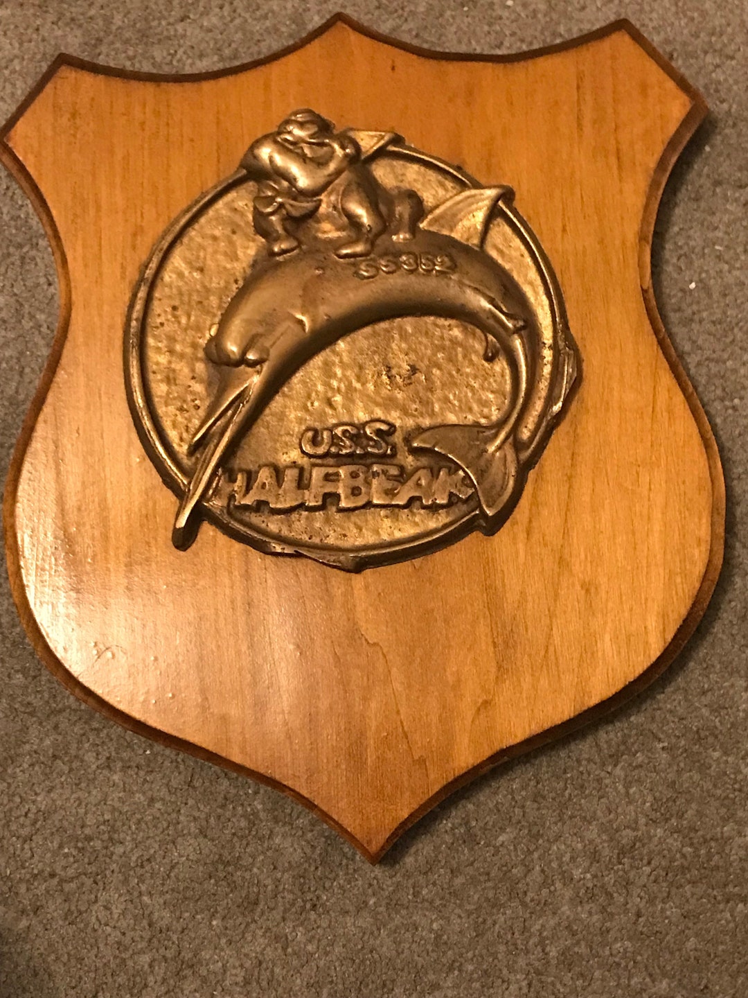 USS Halfbeak Submarine SS 352 Brass Plaque - Etsy