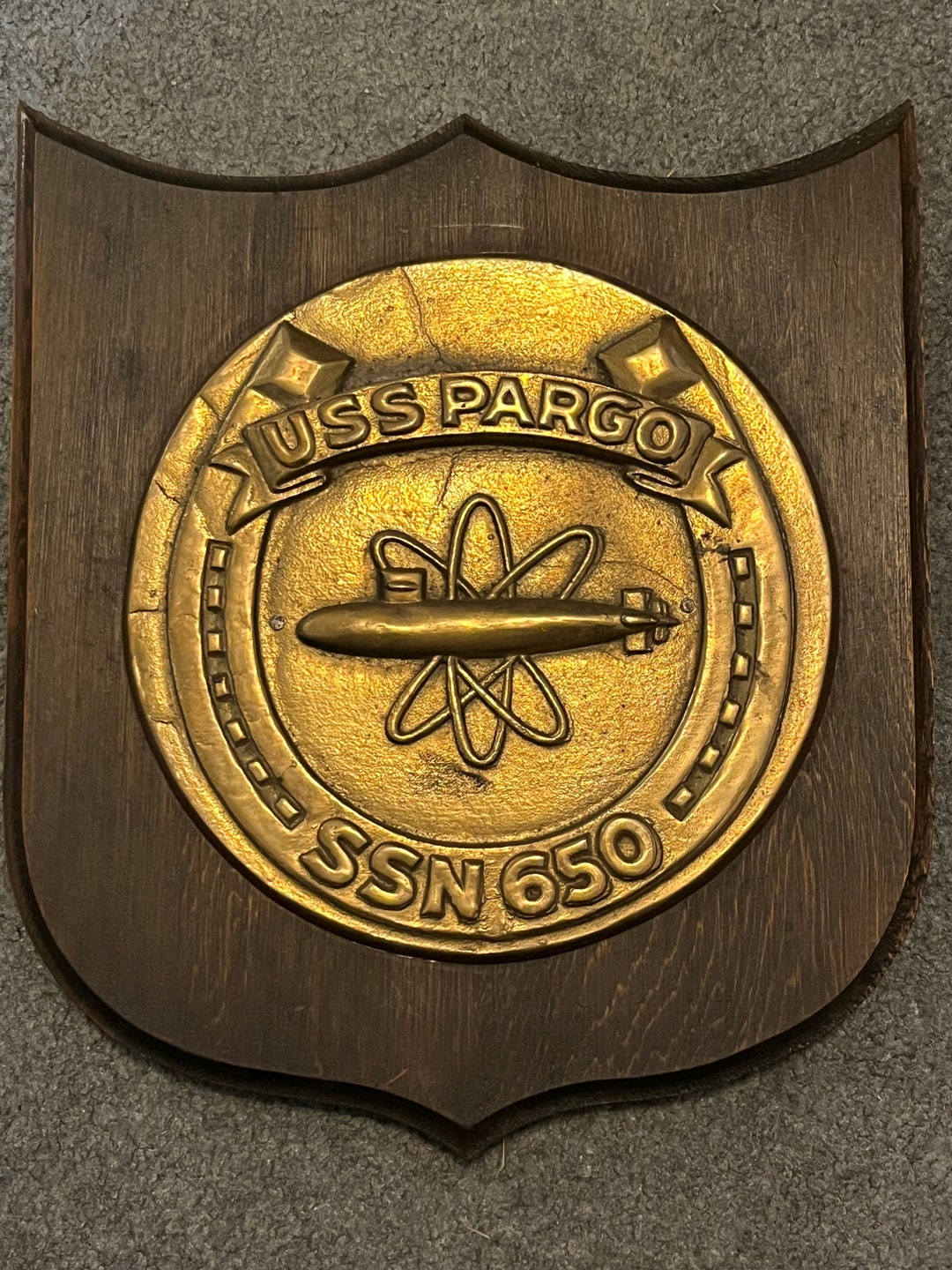 USS Pargo Submarine SSN 650 Brass Plaque - Etsy