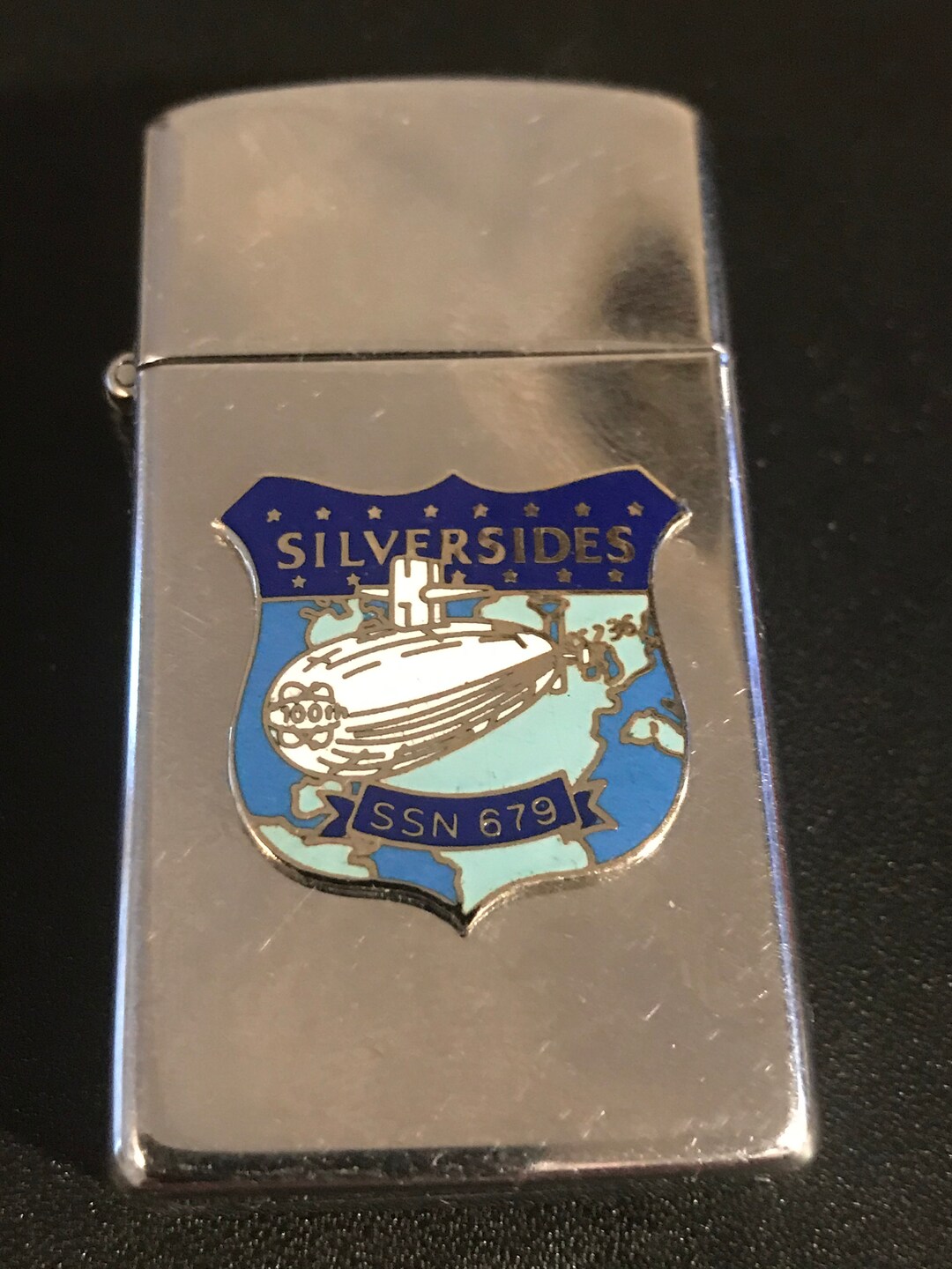 USS Silversides Submarine SSN 679 Zippo Slim Lighter - 1984 Used - Etsy
