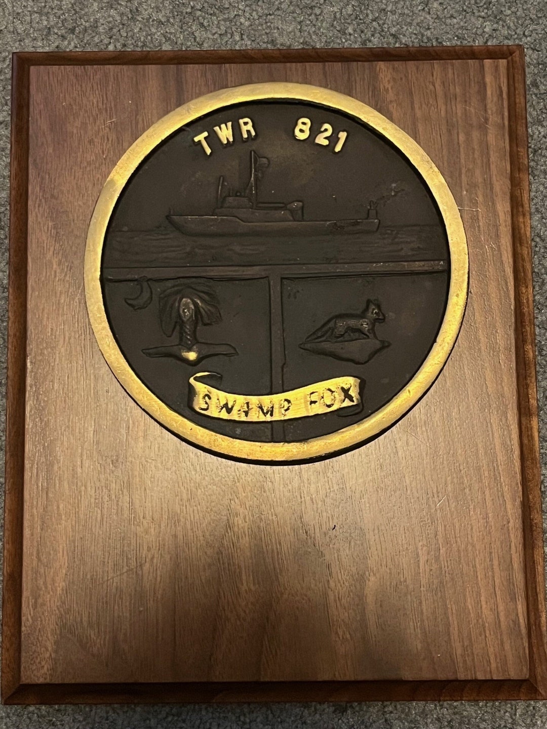 Torpedo Retriever TWR 821 'swamp Fox' Brass Plaque - Etsy