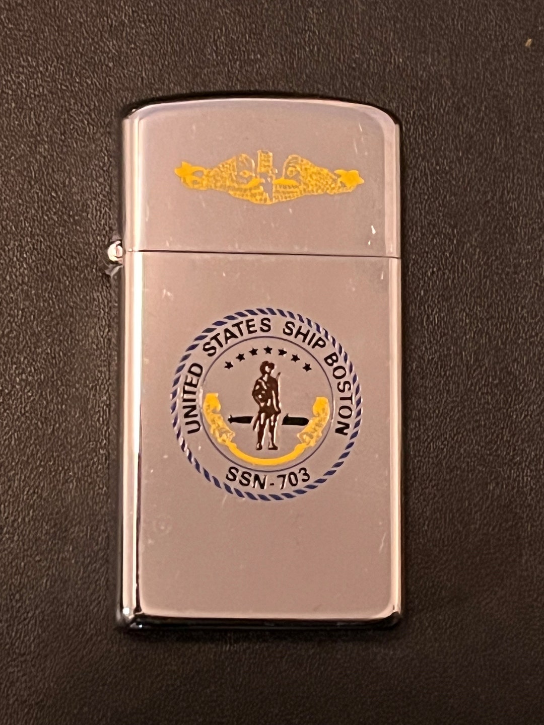 NOS USS Boston Submarine SSN 703 Zippo Slim Feuerzeug 1981 Neu - Etsy.de