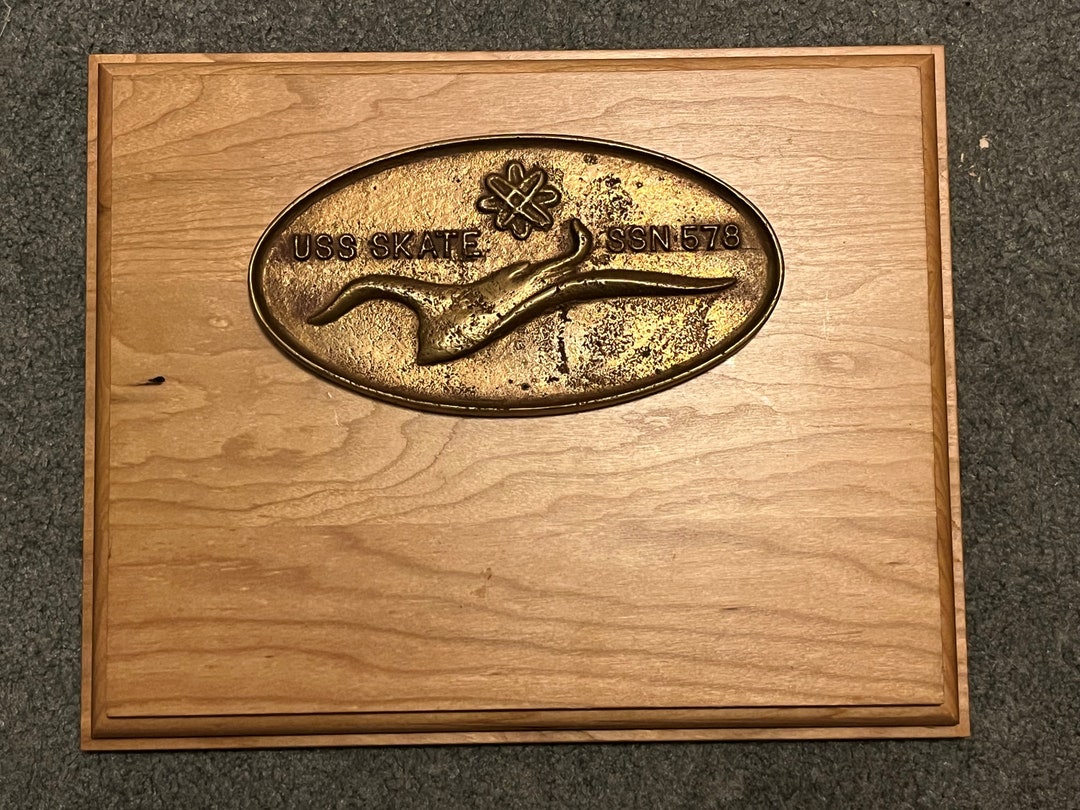 USS Skate Submarine SSN 578 Brass Plaque - Etsy