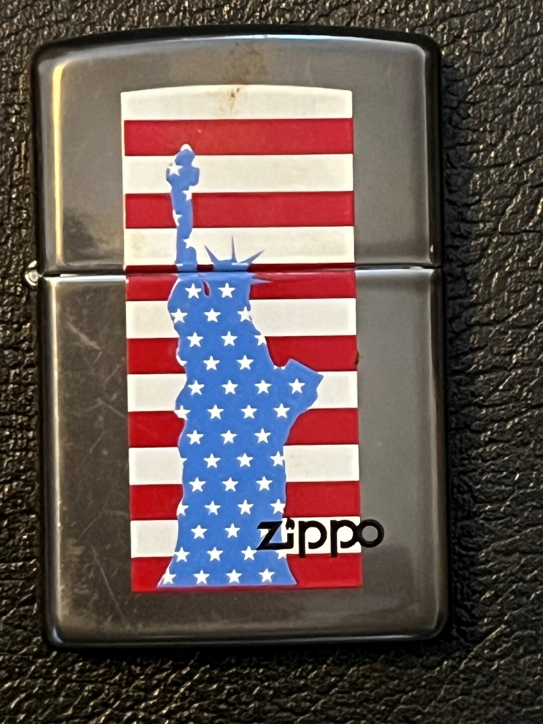 Zippo Statue of Liberty Flag Full Size Zippo Lighter Used 1998 - Etsy