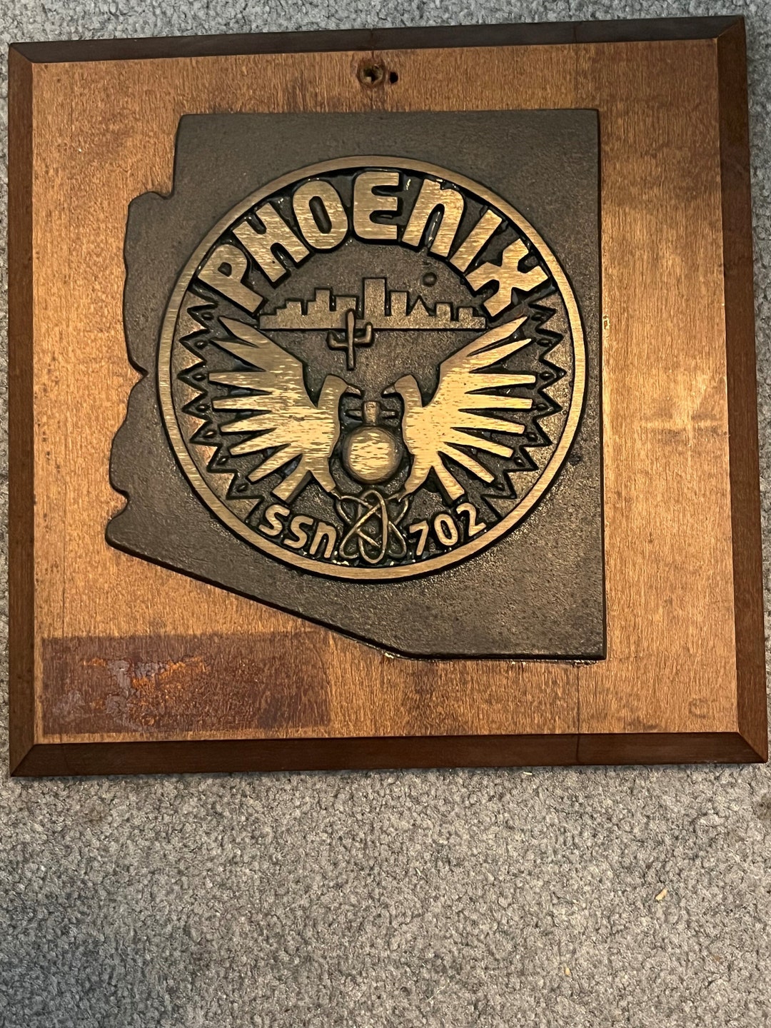 USS Phoenix Submarine SSN 702 Brass Plaque - Etsy