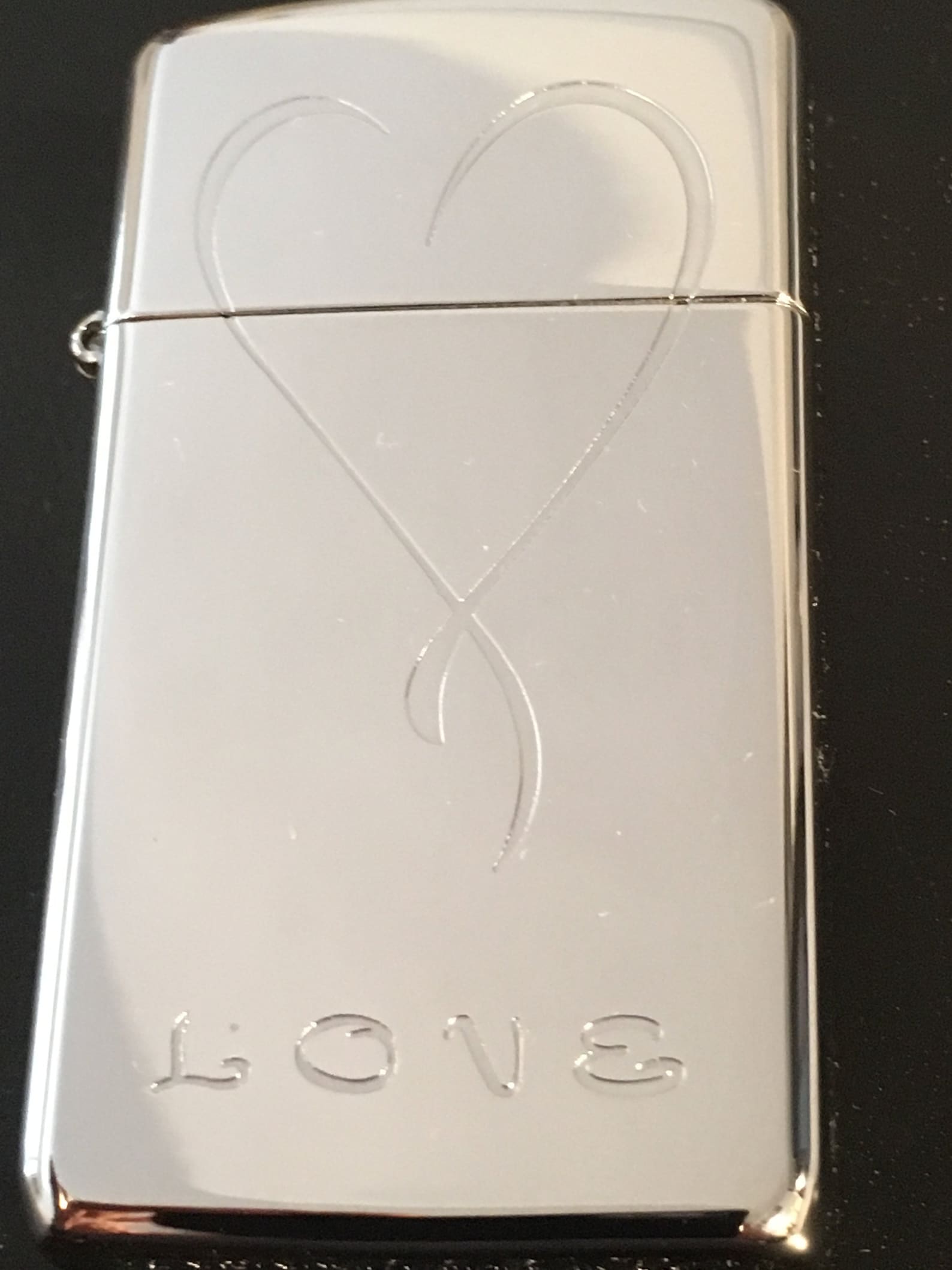 NOS Zippo Engraved LOVE w/heart Slim Zippo Lighter New - Etsy France