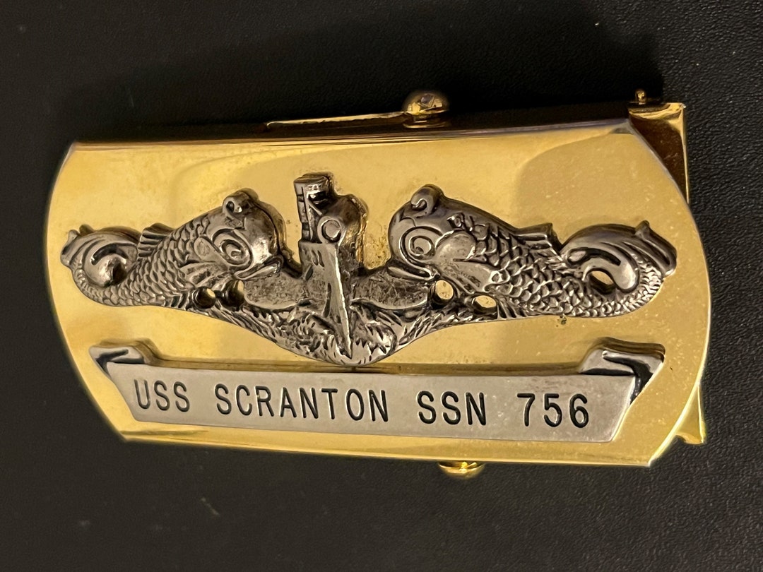 USS Scranton Submarine SSN 756 Belt Buckle - New - Etsy