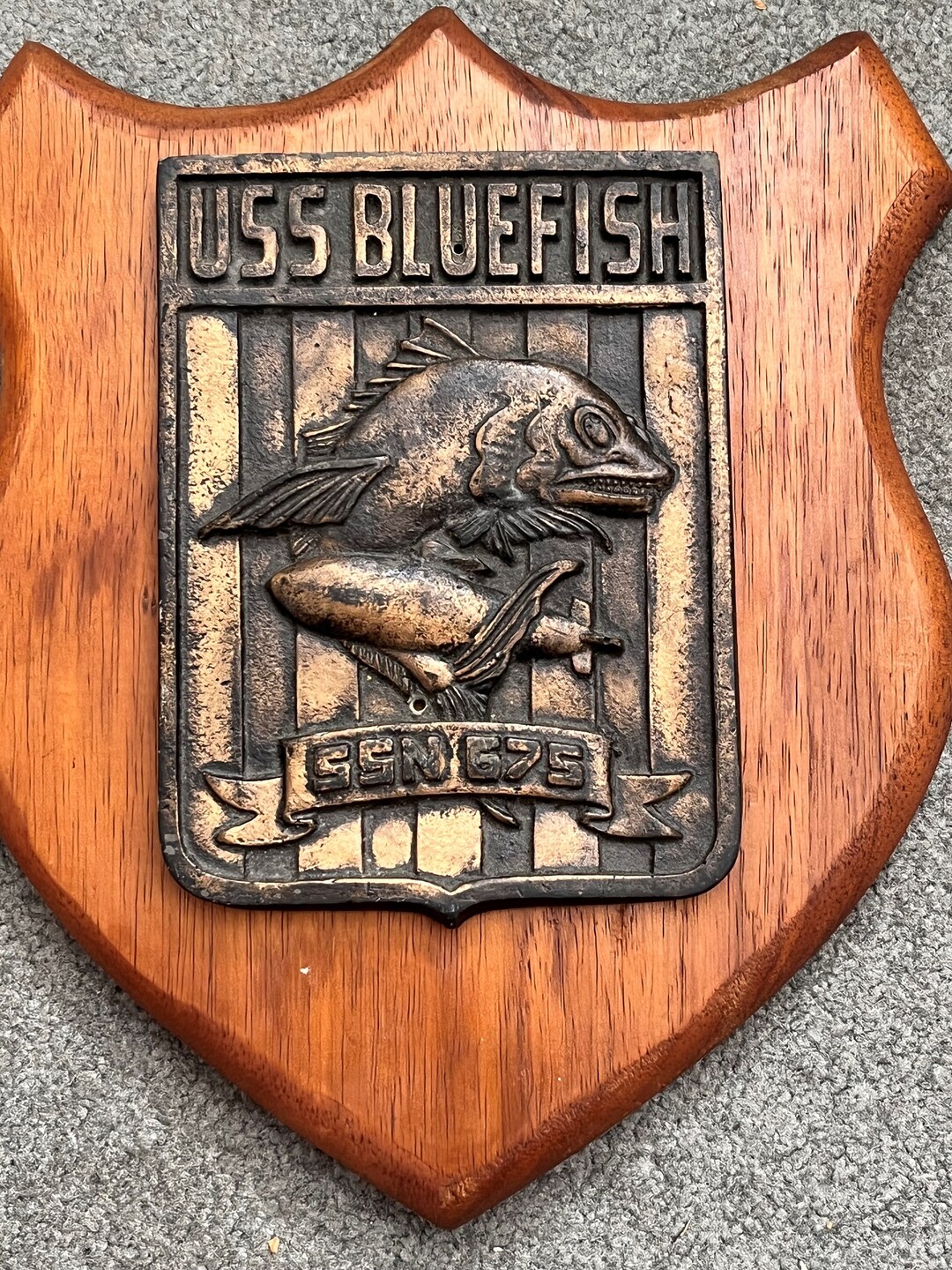 USS Bluefish Submarine SSN 675 Resin Plaque - Etsy